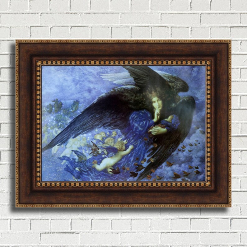 Edward Robert Hughes night With Her Train of Stars - Etsy