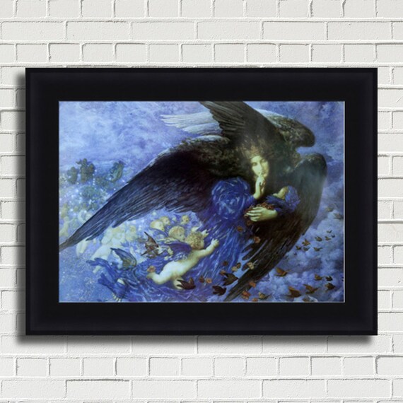 Edward Robert Hughes Night with Her Train of Stars | Etsy