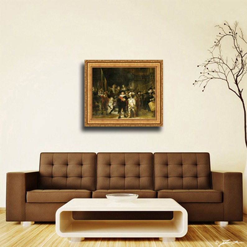 Rembrandt Harmenszoon Van Rijn "the Nightwatch" Framed Canvas Giclee ...