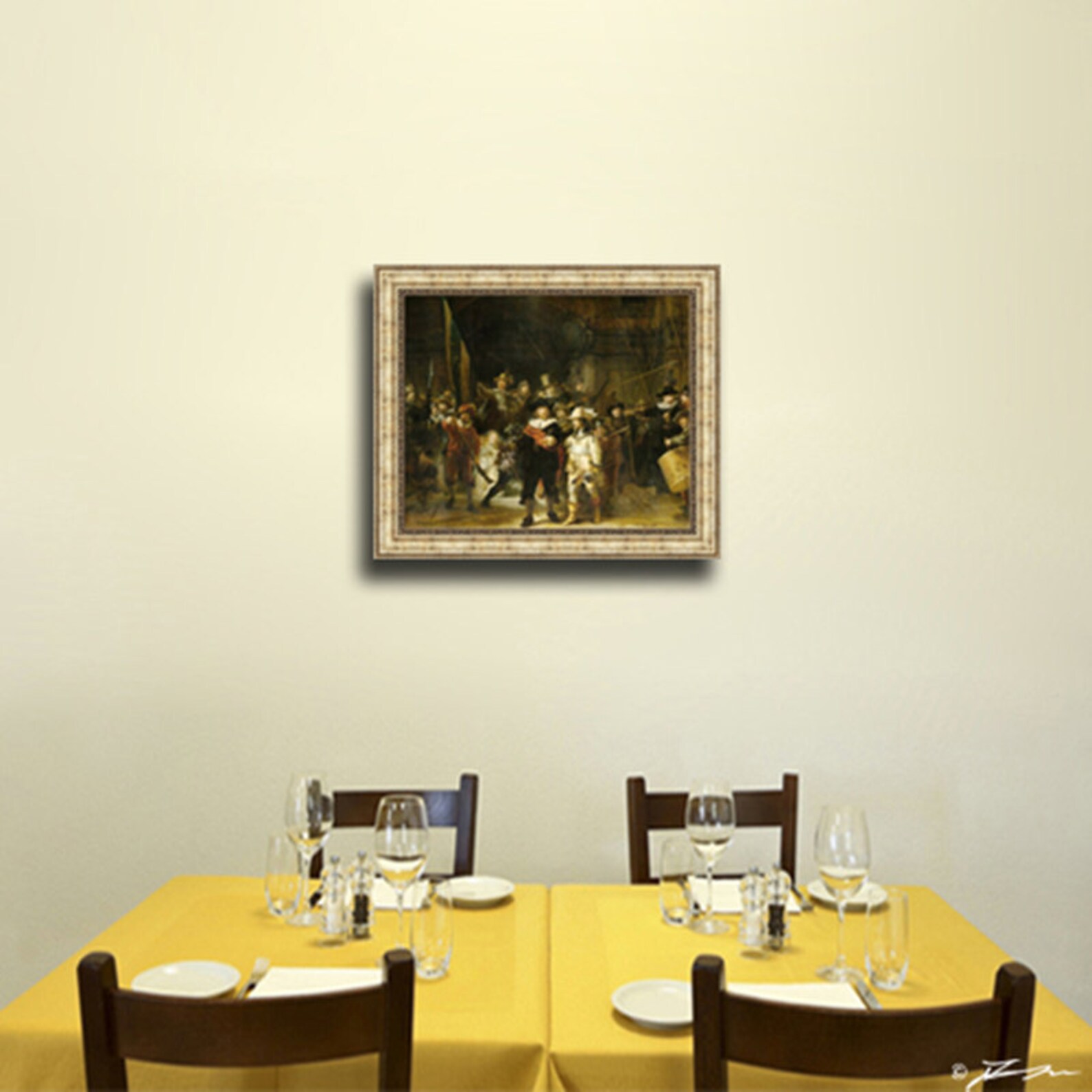 Rembrandt Harmenszoon Van Rijn "the Nightwatch" Framed Canvas Giclee ...