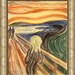 Edvard Munch the Scream Framed Canvas Giclee Print MD393-03 Brown ...