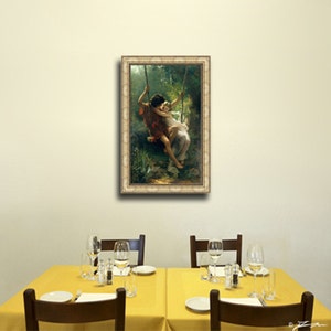 Pierre Auguste Cot spring Time Framed Canvas Giclee Print MD393-05 ...