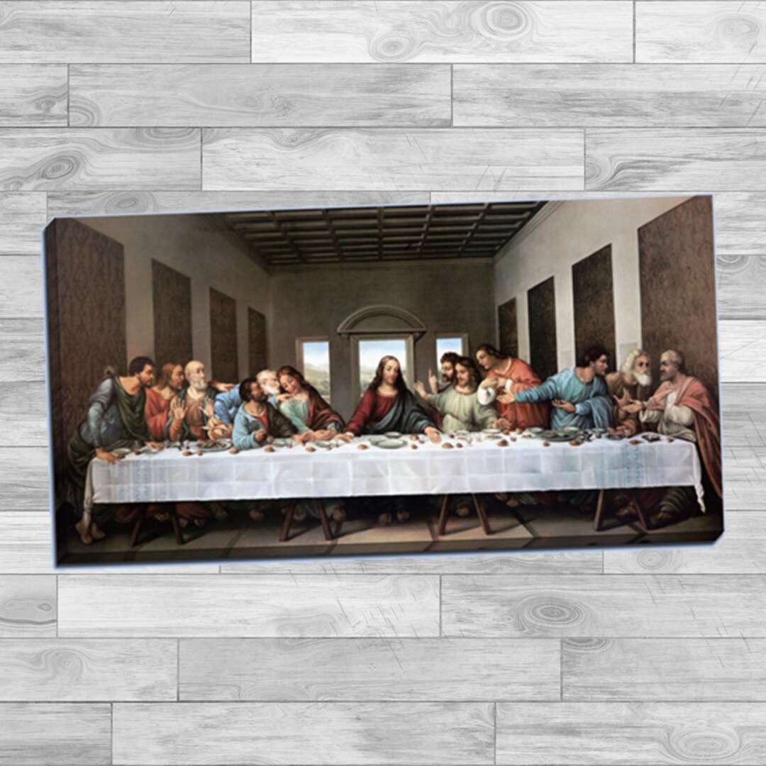 Leonardo Da Vinci "the Last Supper" Gallery Wrapped Canvas Giclee Print ...