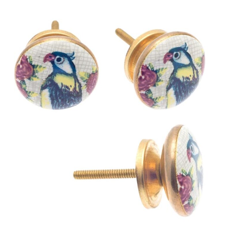Ceramic Door Knobs Vintage Style Glass and Hand Painted Vintage Designs ...