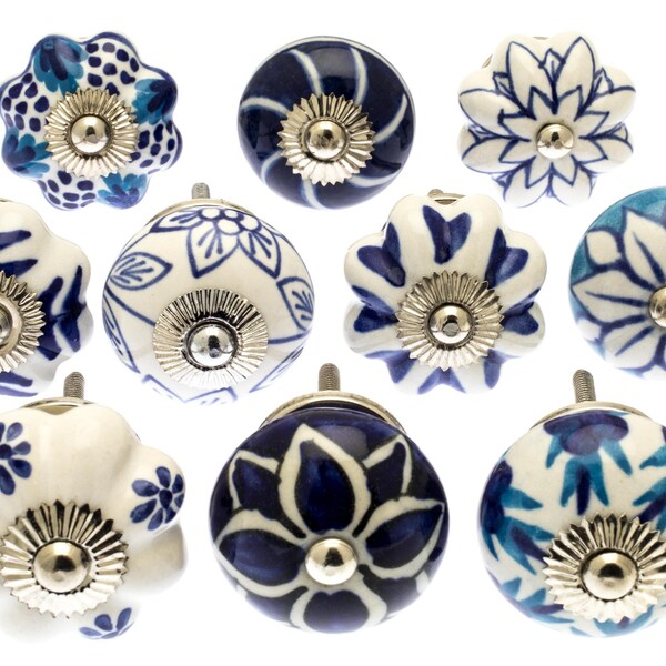 Shabby Coastal Knobs - Etsy