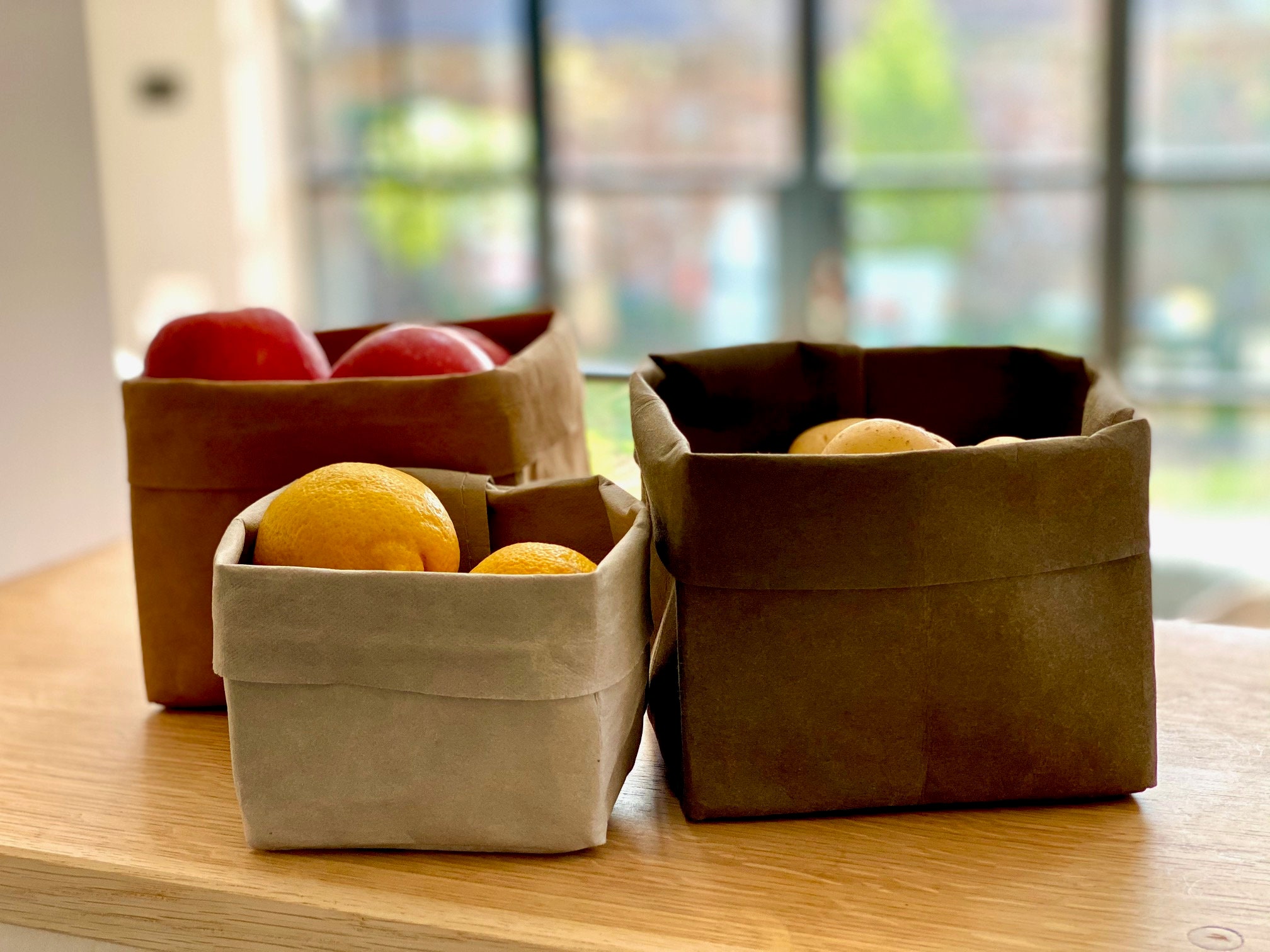 Storage Bag Washable Kraft Paper Plant Pot Holder Eco Friendly - Etsy UK