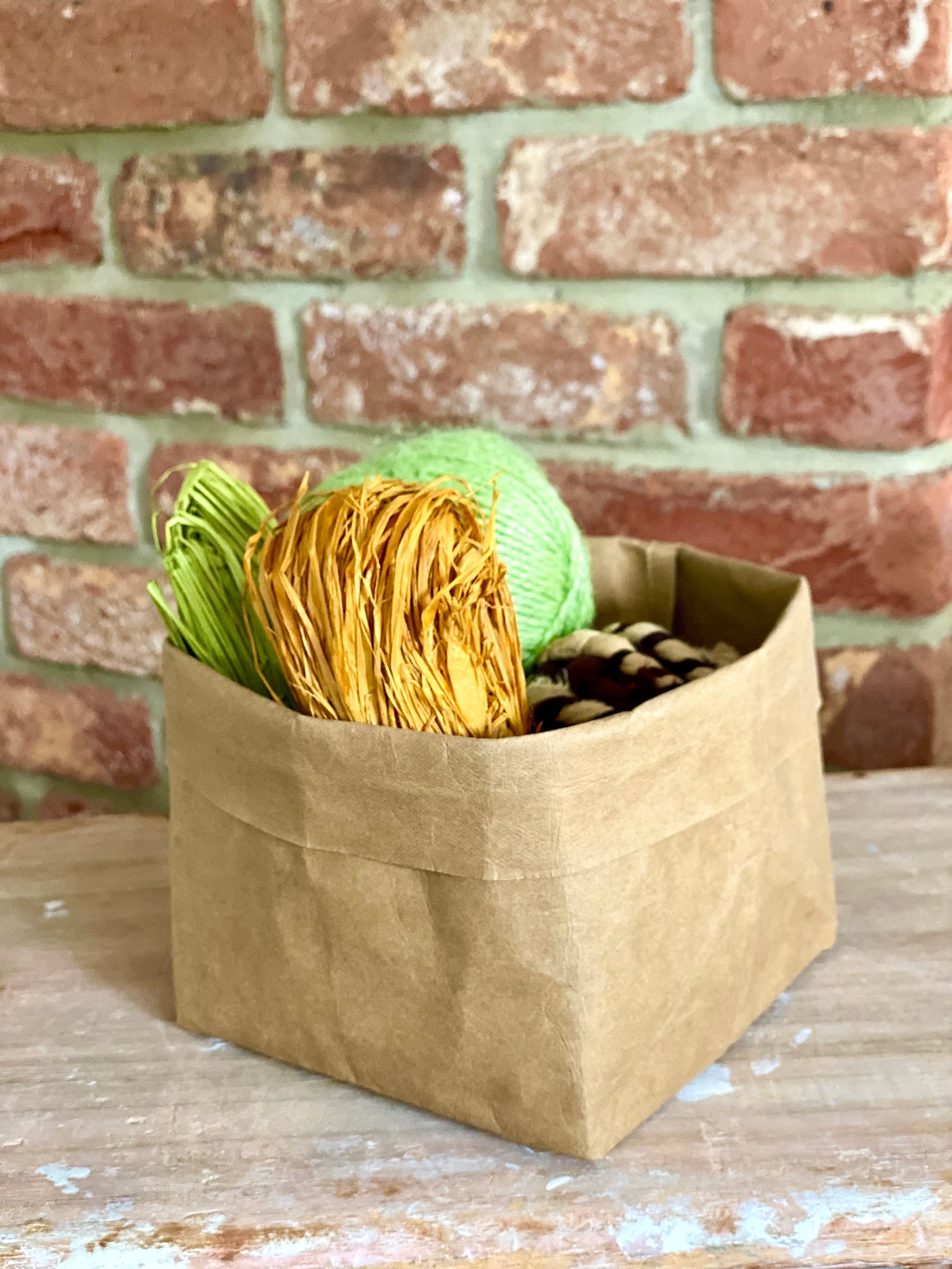 Storage Bag Washable Kraft Paper Plant Pot Holder Eco Friendly - Etsy UK