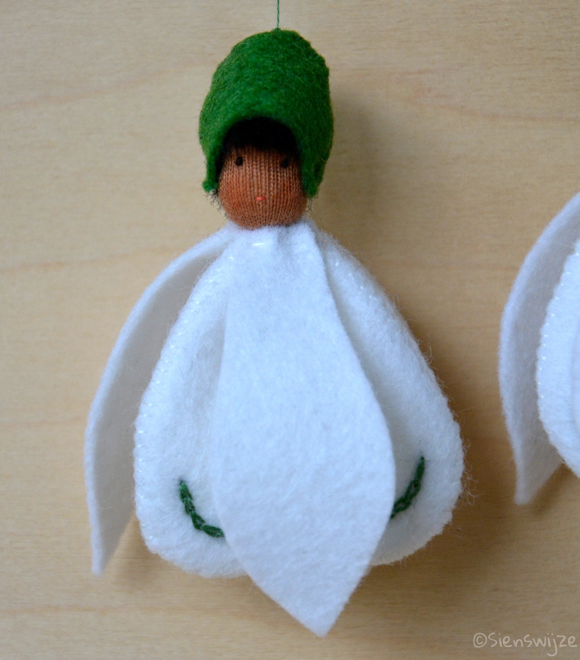 Flower Child Snowdrop Handmade Out of Wool Felt and Wool. Waldorf ...