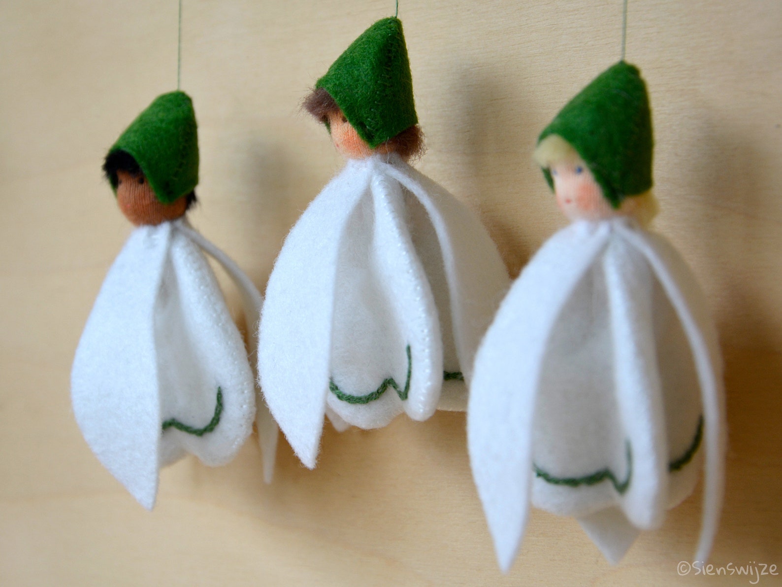 Flower Child Snowdrop Handmade Out of Wool Felt and Wool. Waldorf ...