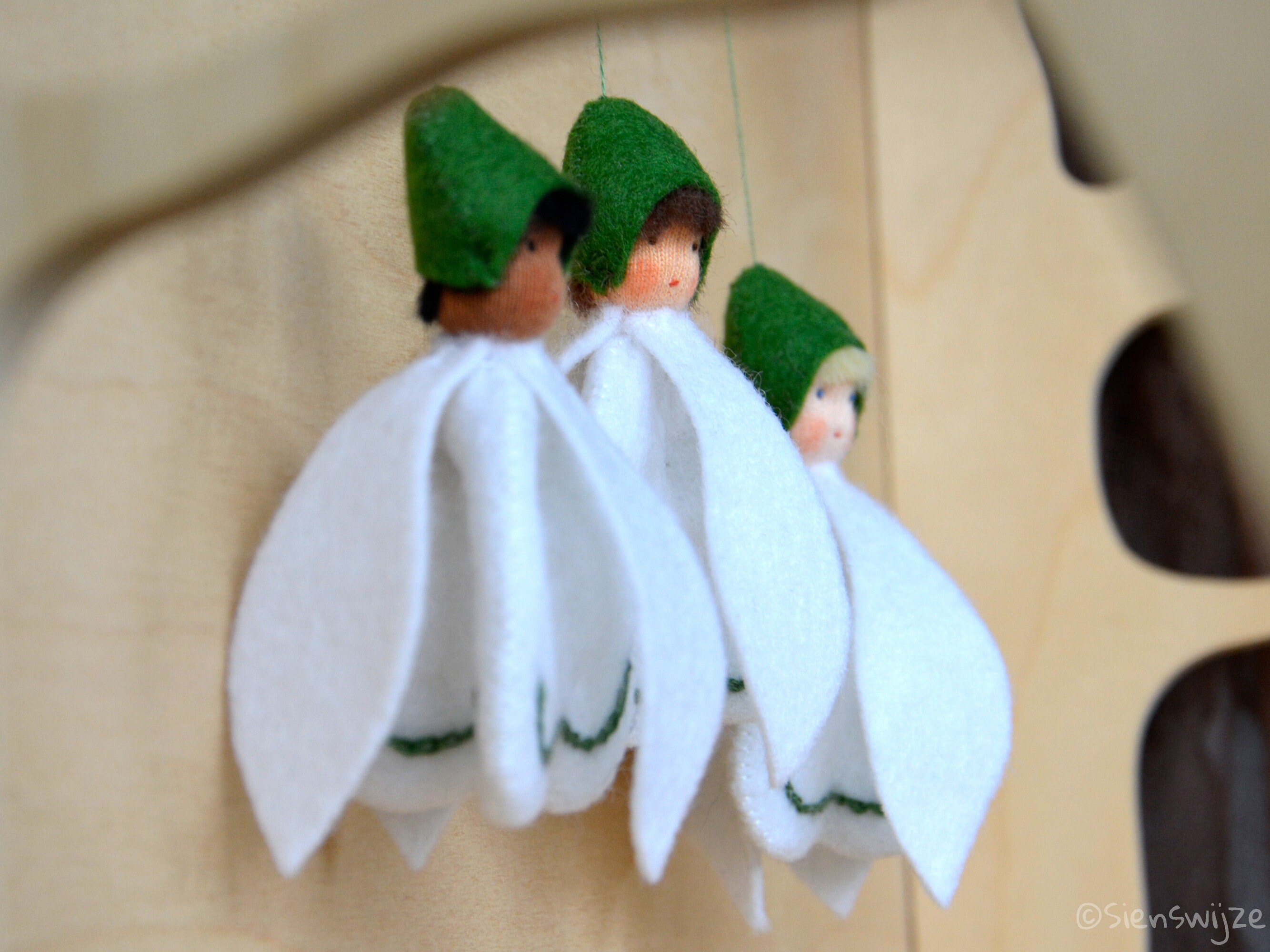 Flower Child Snowdrop Handmade Out of Wool Felt and Wool. Waldorf ...