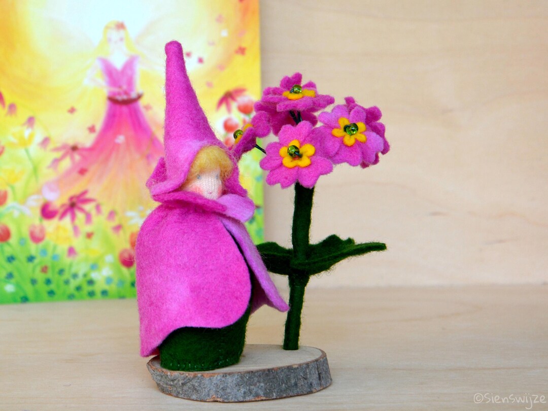 Primrose Gnome Handmade Out of Wool Felt. Waldorf Inspired for on the ...