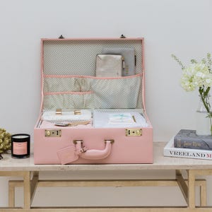 Pink Leather Classic Memory Box | Personalised - Etsy