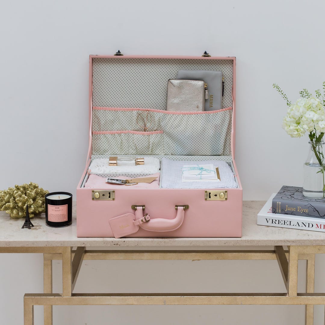 Memory Box Keepsake Suitcase Blush Pink Personalised Large Trunk Mother ...