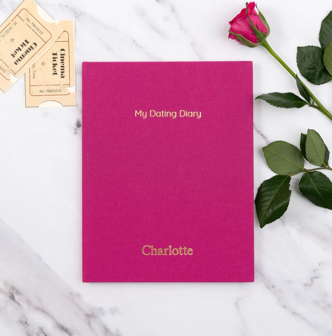 Personalised 'my Dating Diary' Record Book | Dating Diary Journal ...