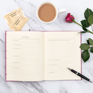 Personalised 'my Dating Diary' Record Book | Dating Diary Journal ...