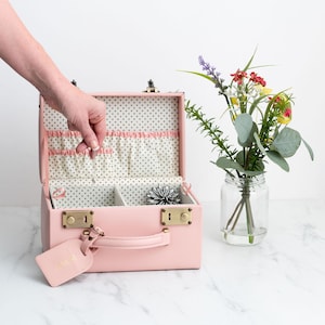 Personalised Memory Box | Keepsake Case | Memory Trunk | Pink Keepsake ...