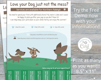 Poop Scoop Flyer - Etsy