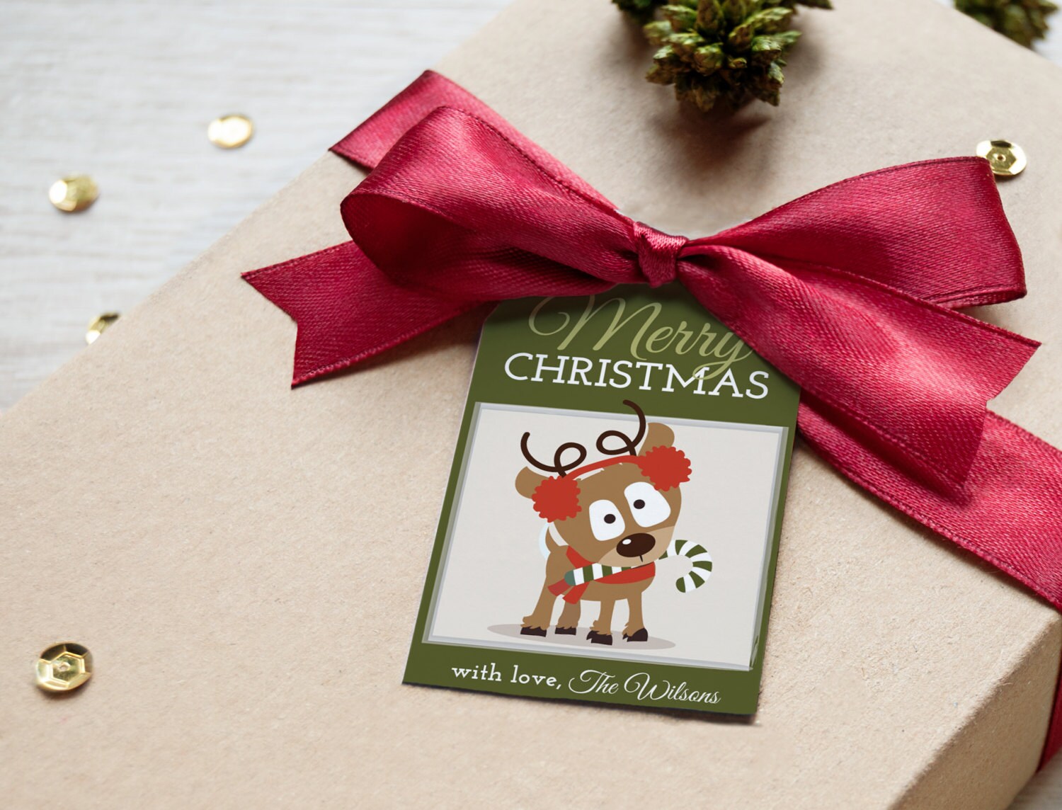 Christmas Personalized Printable Tags Holiday Gift Tags - Etsy