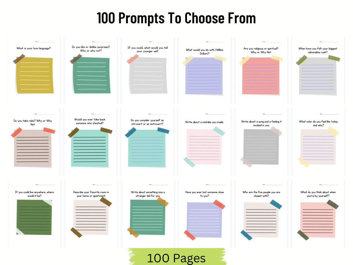 Digital Journal Prompts for Self-discovery and Personal Growth - Etsy