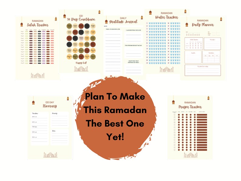 Digital and Printable Ramadan Planner: Organize Your Ramadan and ...
