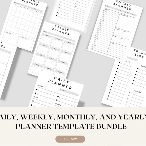 Digital and Printable Business Planner for Entrepreneurs, Small ...