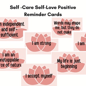 Digital and Printable Positive Affirmation Cards - Etsy