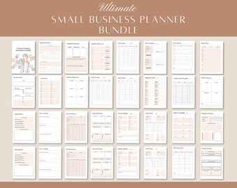 Business Planner Bundle Pack Canva Small Business Planner - Etsy