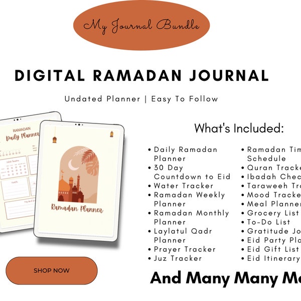 Ramadan Planner - Etsy