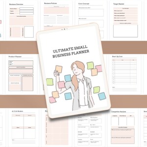 Digital and Printable Business Planner for Entrepreneurs, Small ...