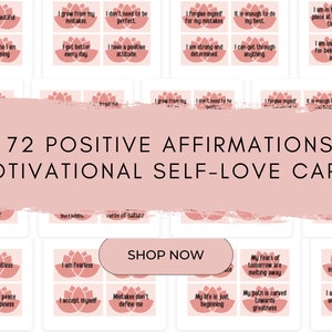 Digital and Printable Positive Affirmation Cards - Etsy