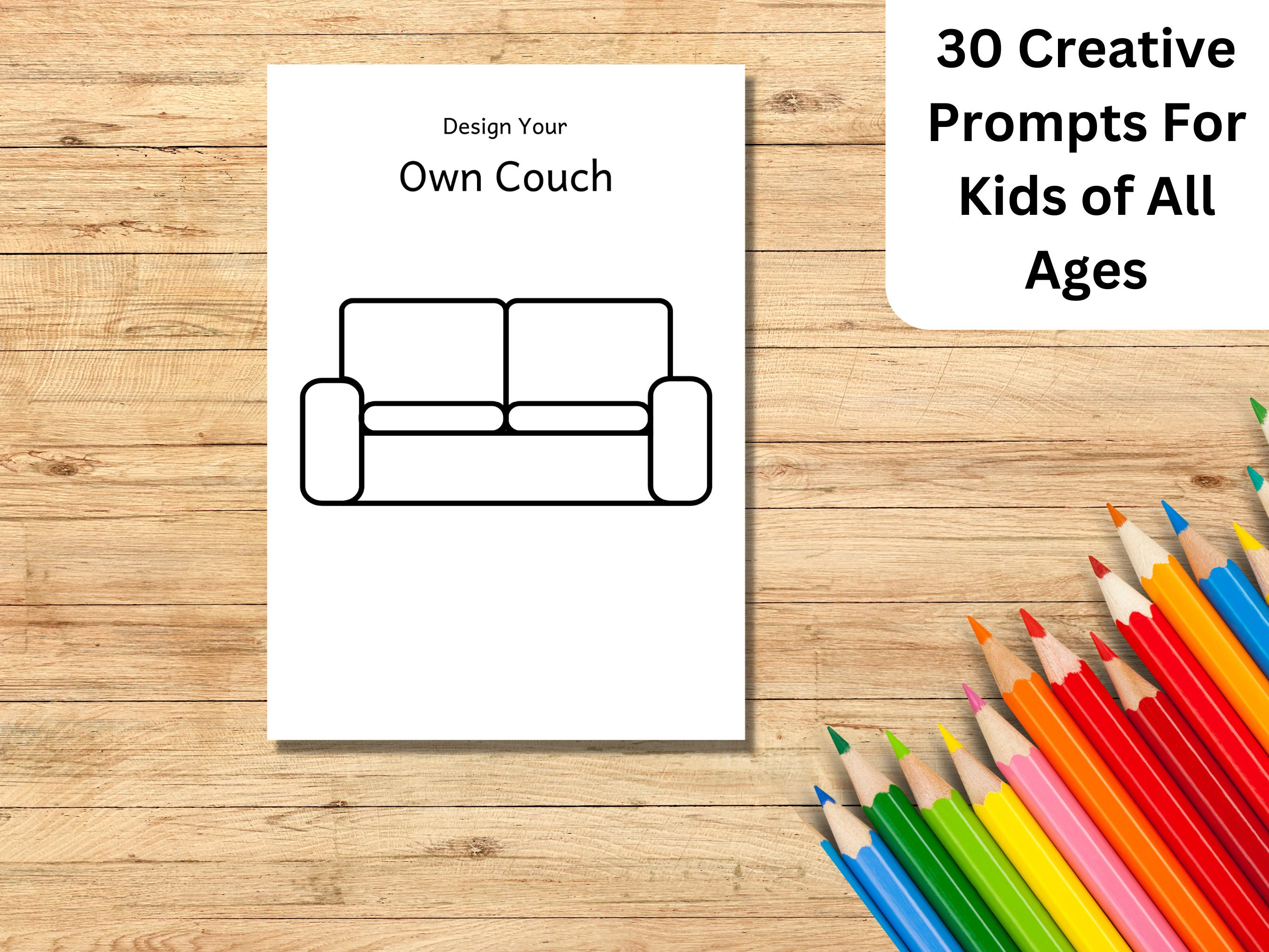 Creative Kids Drawing Prompts Templates - Etsy