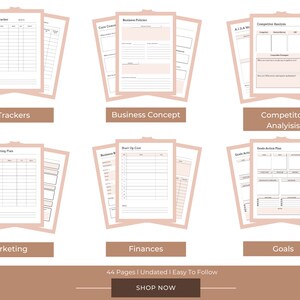Digital and Printable Business Planner for Entrepreneurs, Small ...