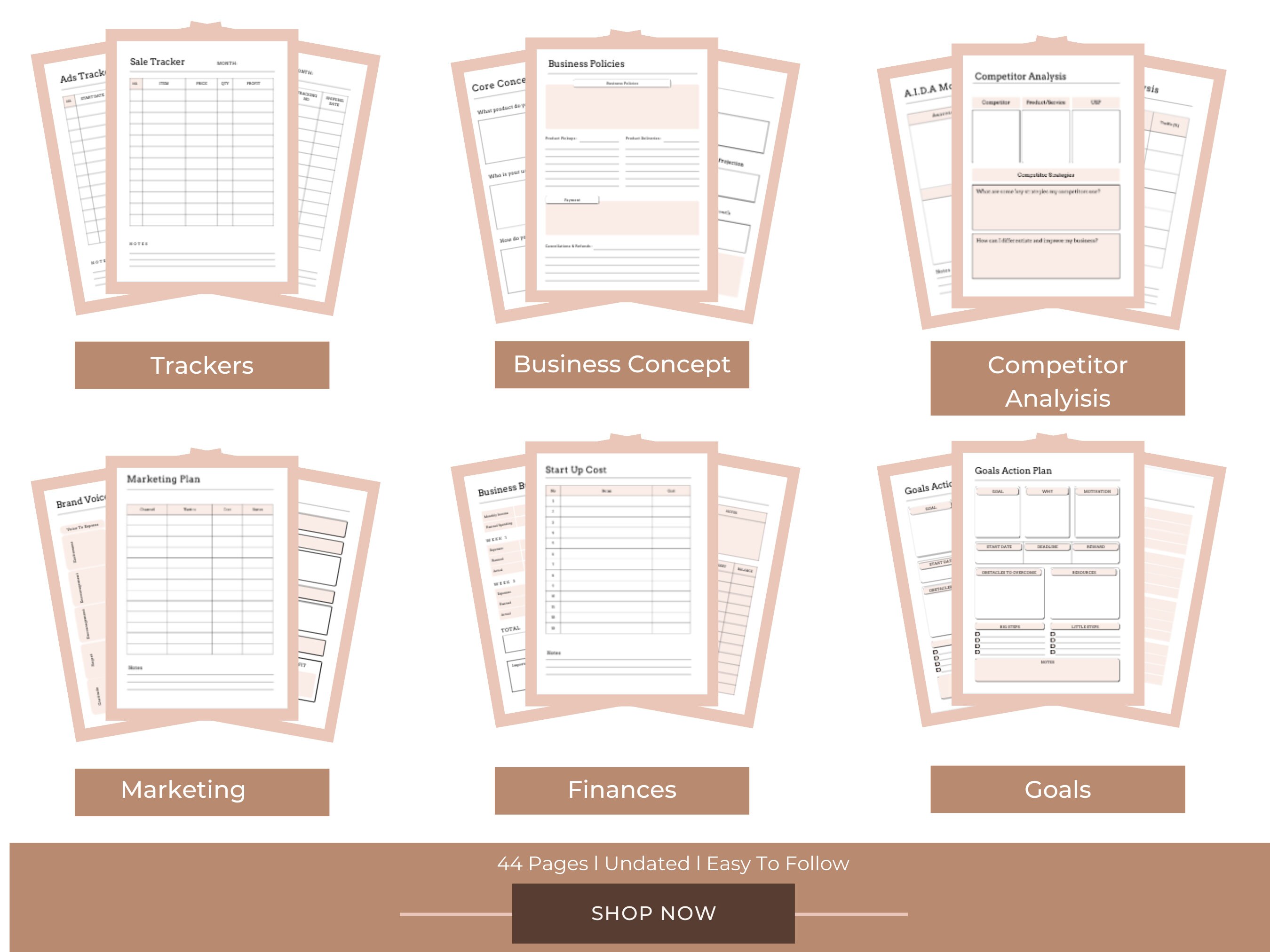 Digital and Printable Business Planner for Entrepreneurs, Small ...