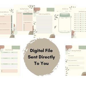 Digital and Printable Gratitude Journal - Etsy