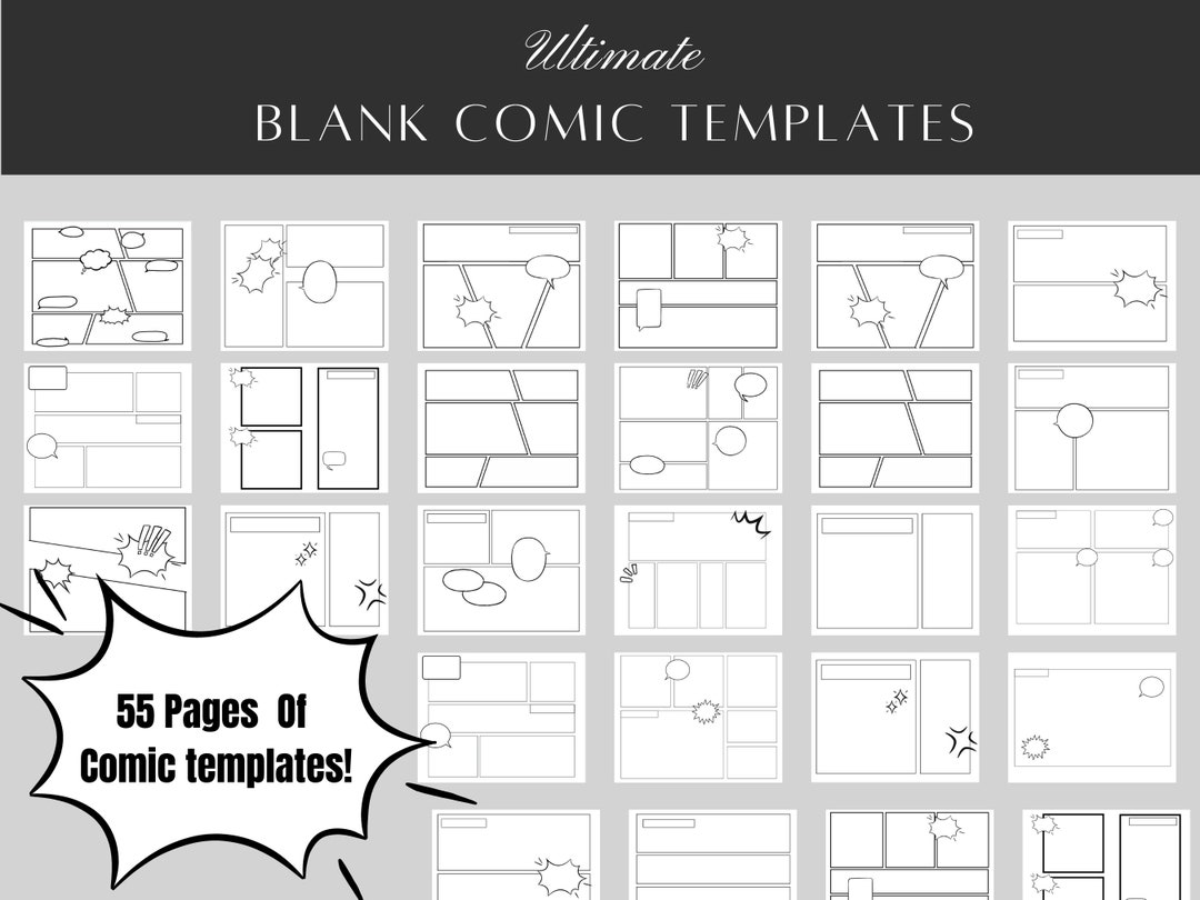 Bring Your Story to Life: Digital Comic Templates - Etsy