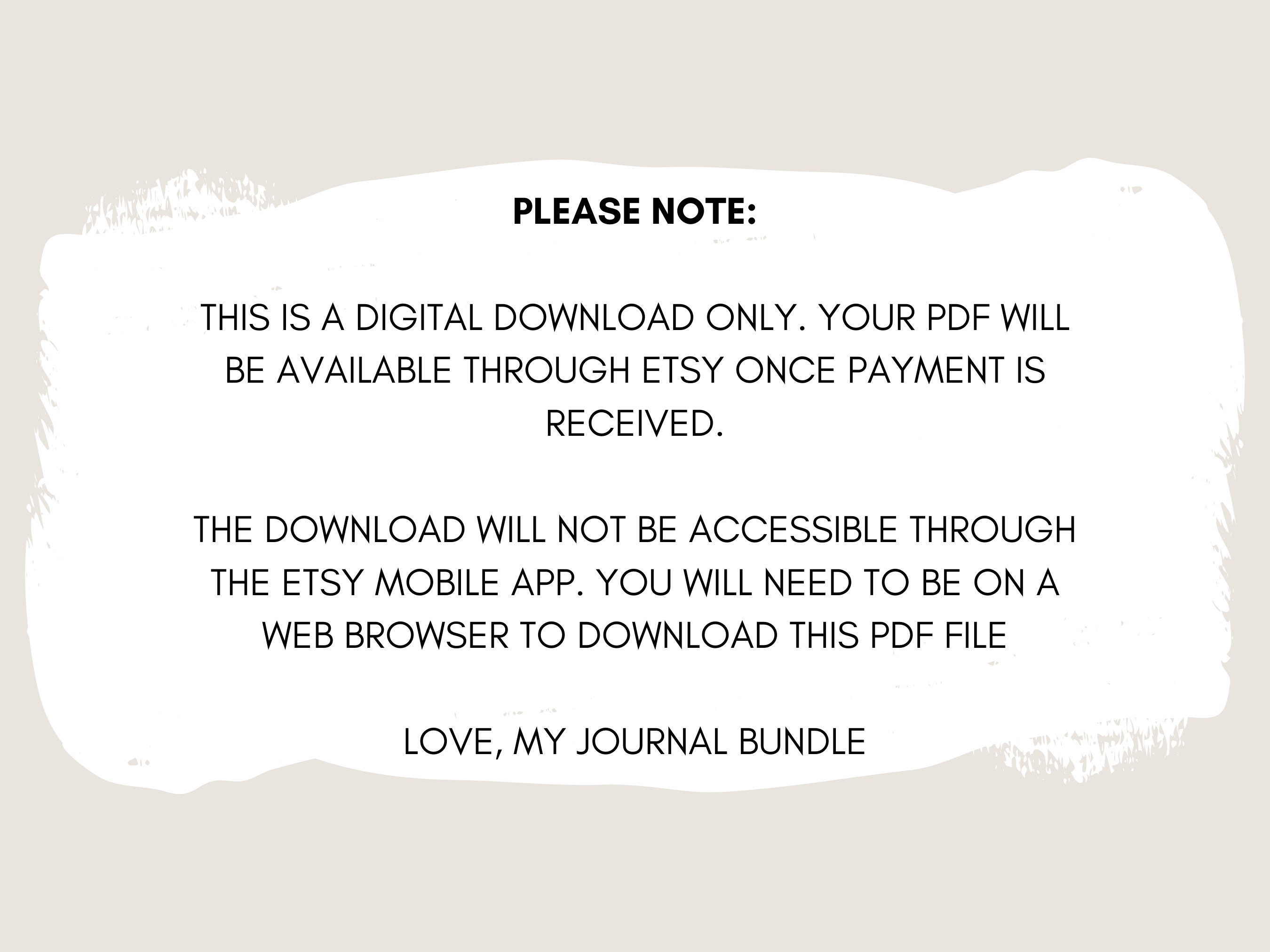 Digital and Printable Daily, Weekly, Diary, Journal Templates - Etsy