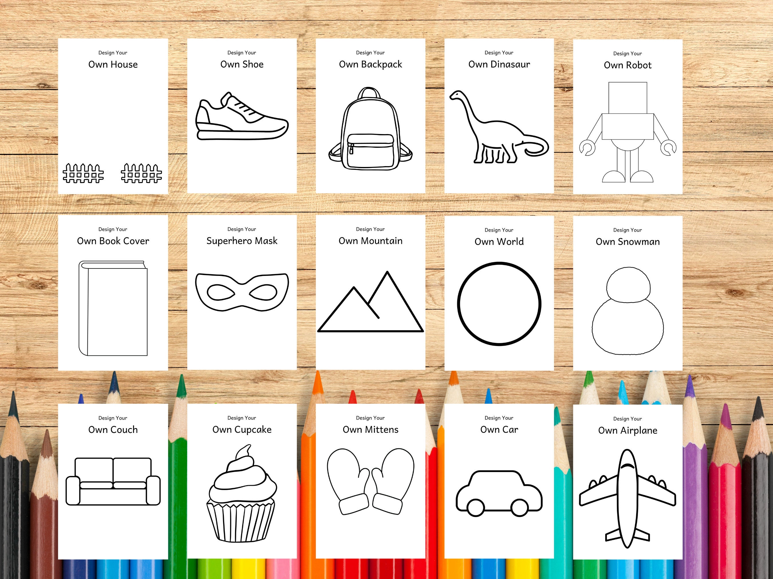 Creative Kids Drawing Prompts Templates - Etsy