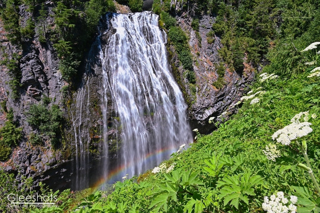 Narada Falls Photo, Mt Rainier National Park Print, Waterfall Picture ...