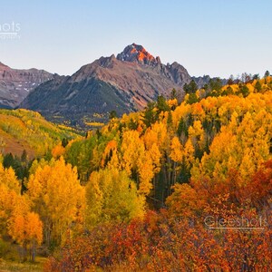Mount Sneffels Sunset Photo, Colorado Mountains Fall Colors, Aspen ...