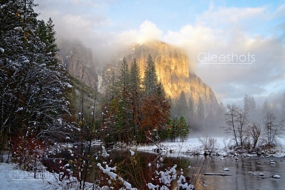 Yosemite Photo Print El Capitan Photo Yosemite Winter Sunset - Etsy