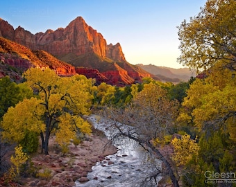 Zion National Park Watchman Stamp Sticker - Etsy