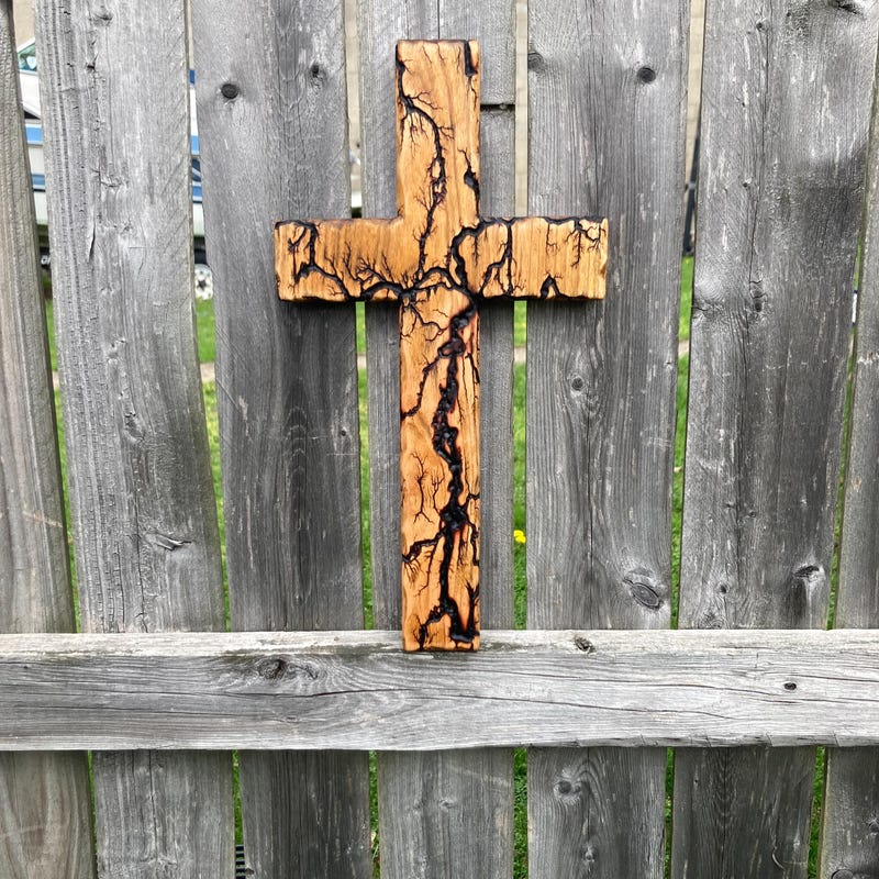 Wood Burned Cross - Etsy