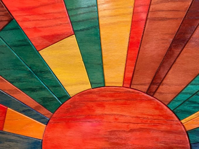 Beach Art, Coastal,wooden Sun, Wooden Wall Art, Decor, Wedding Gift ...