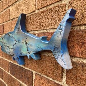 Wooden Fractal Burned Shark Wall Art - Etsy