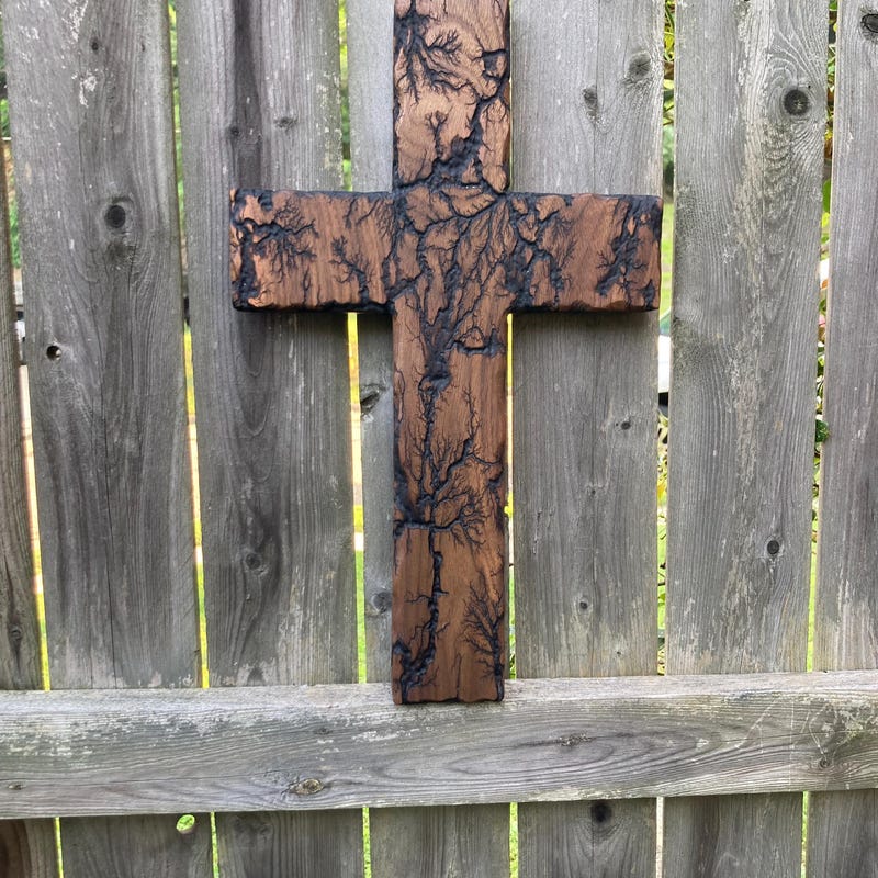 Wood Burned Cross - Etsy