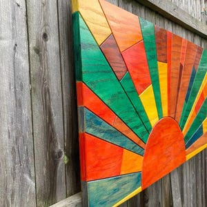 Beach Art, Coastal,wooden Sun, Wooden Wall Art, Decor, Wedding Gift ...