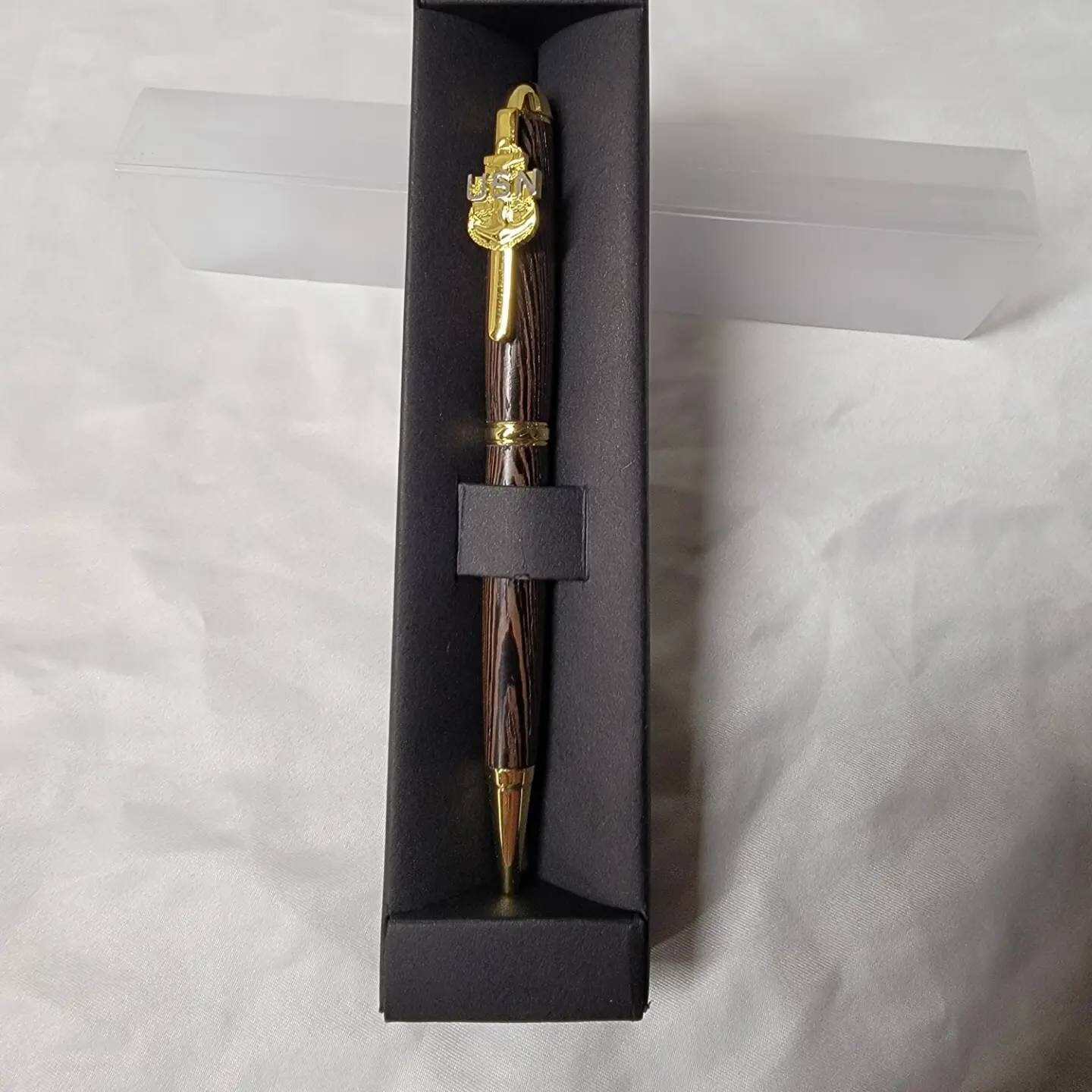 Navy Chief Pen Made From Wenge Hardwood - Etsy