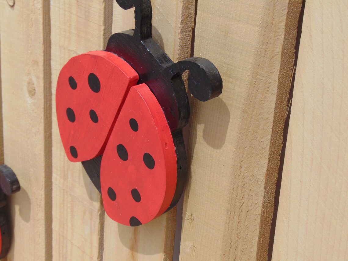 Lady Bugs. Wooden Lady Bugs. Lady Bug Garden Decor Gift Ideas - Etsy