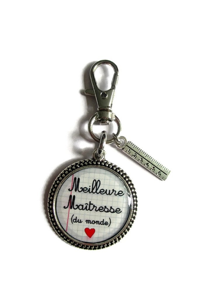 Meilleure Maîtresse Du Monde Keychain Cute Keychain - Etsy