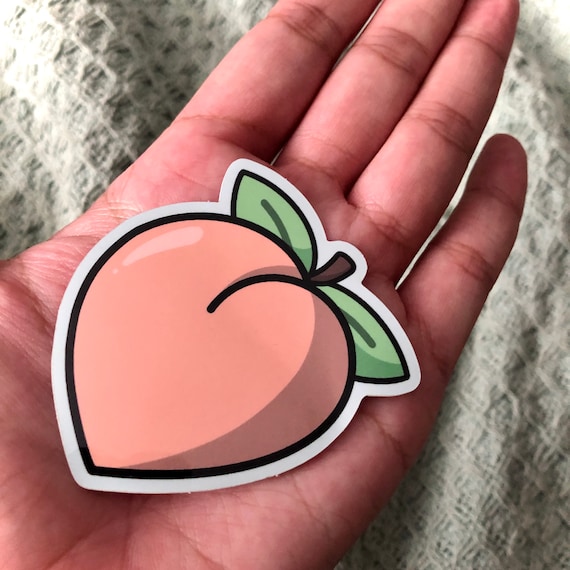 Stickers Craft Supplies & Tools Waterproof Vinyl Peach Sticker etna.com.pe